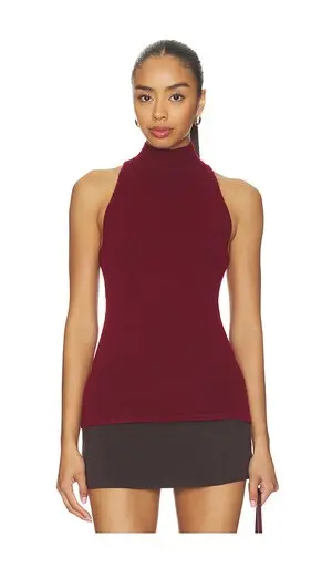 GEEL Antonia Top In Burgundy