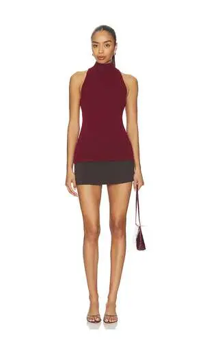 GEEL Antonia Top In Burgundy