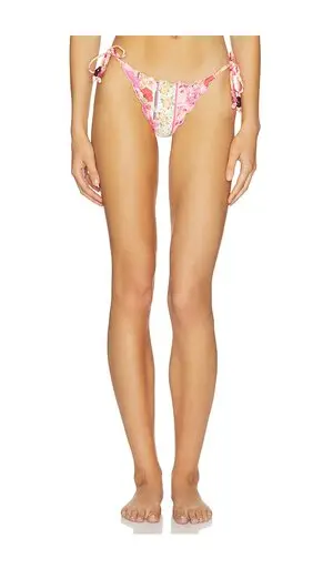 Agua Bendita X Alegria Ruche Latin Bikini Bottom In Multi - Bahia