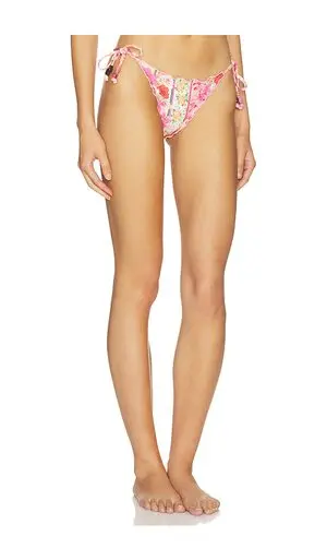 Agua Bendita X Alegria Ruche Latin Bikini Bottom In Multi