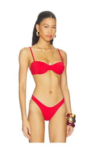HAIGHT. Vintage Bikini Top In Red