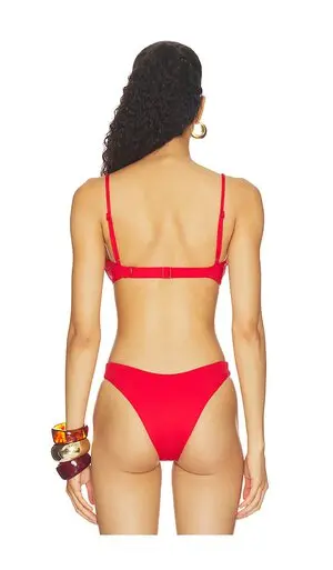 HAIGHT. Vintage Bikini Top In Red