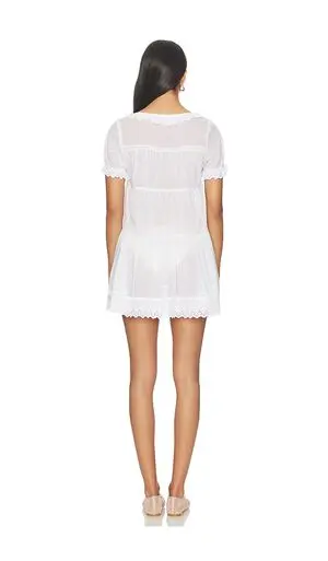 Tularosa Tivona Mini Dress With Lace Trim