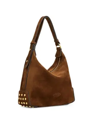 TOD'S Metal Dots Mini Leather Shoulder Bag
