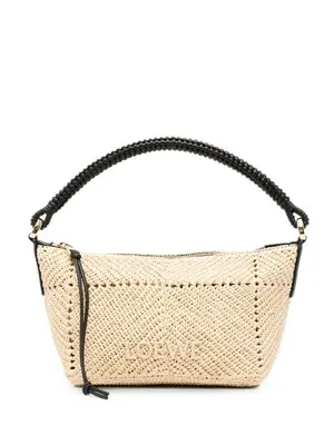 Loewe Cala Rafia Pouch - Beige