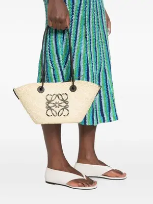 Loewe Anagram Rafia Small Tote