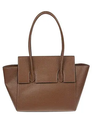 ROUNN Felice Flap Leather Tote Bag