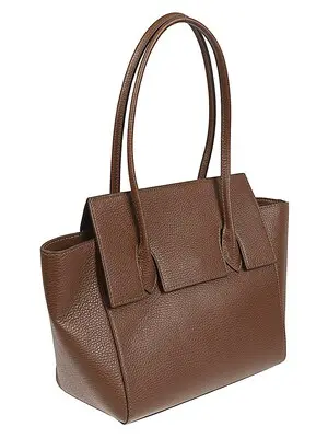 ROUNN Felice Flap Leather Tote Bag