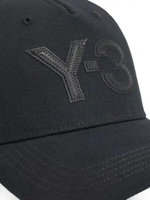 Y3 Logo Cotton Baseball Cap