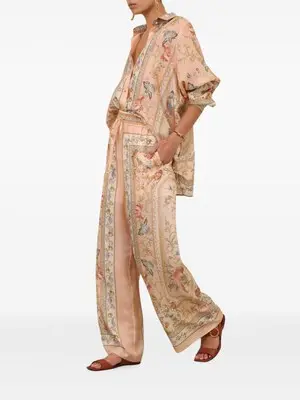 Zimmermann Roselight Silk Trousers