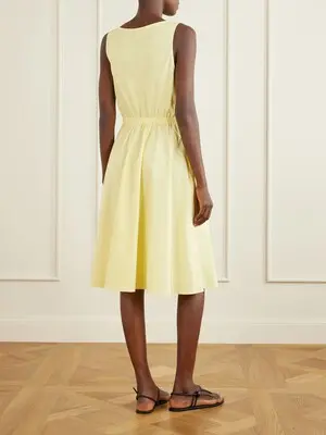 Matteau Organic Cotton Poplin Dress - Yellow