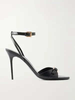 Balmain Anthem 95 Buckle-detailed Leather Sandals