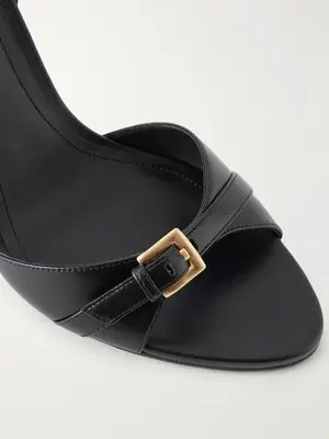 Balmain Anthem 95 Buckle-detailed Leather Sandals
