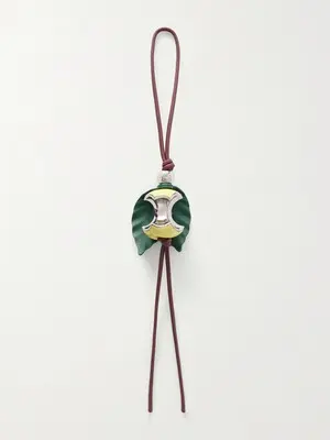 Loewe Leather And Silver-tone Apple Charm - Multi