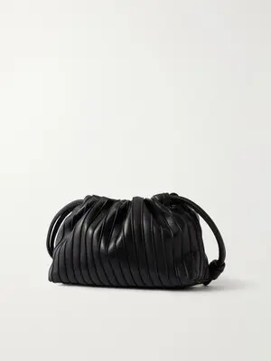 Loewe Flamenco Pleated Leather Shoulder Bag