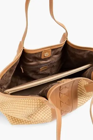 SERAPIAN Secret Leather And Raffia Tote