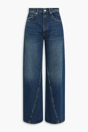 ANINE BING Brie Highrise Wideleg Jeans - Mid Denim