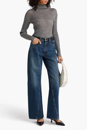 ANINE BING Brie Highrise Wideleg Jeans