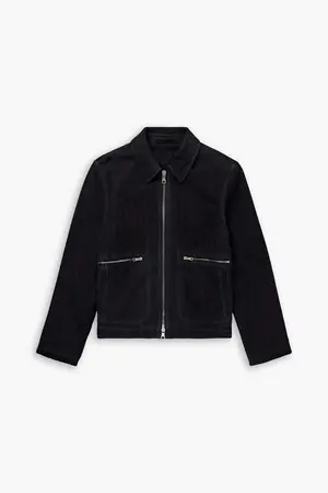 Mr P. Perforated Suede Blouson Jacket