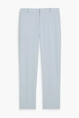 Alexander McQueen Tapered Wool Pants - Sky Blue