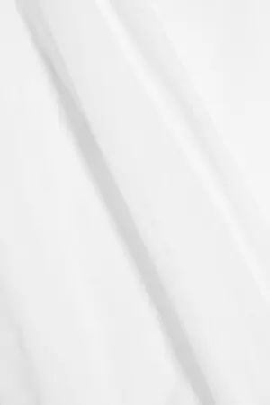 Max Mara Ceci Cotton And Silkblend Poplin Wrap Blouse