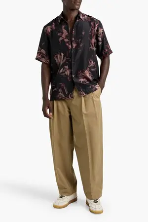Dries Van Noten Floralprint Silk Shirt