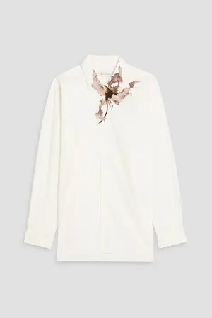 Dries Van Noten Floralprint Cottonpoplin Shirt - Off-white