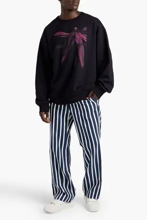 Dries Van Noten Floralprint Cottonjersey Sweatshirt