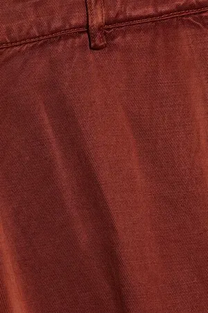 Dries Van Noten Cupro And Cottonblend Twill Wideleg Pants