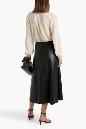 FRAME The Prim Silk Crepe De Chine Blouse