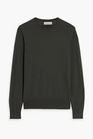 Dries Van Noten Merino Wool Sweater - Forest Green