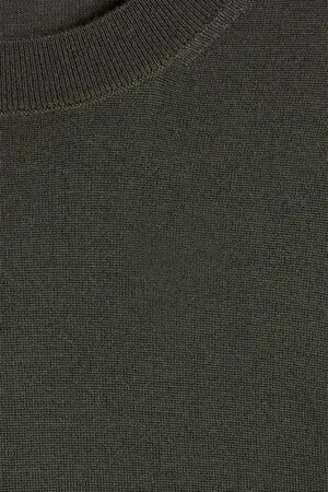 Dries Van Noten Merino Wool Sweater - Forest Green