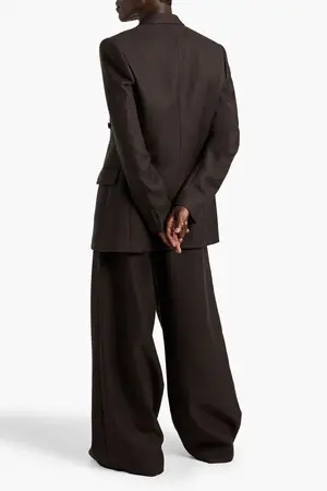 Dries Van Noten Doublebreasted Wooltwill Blazer