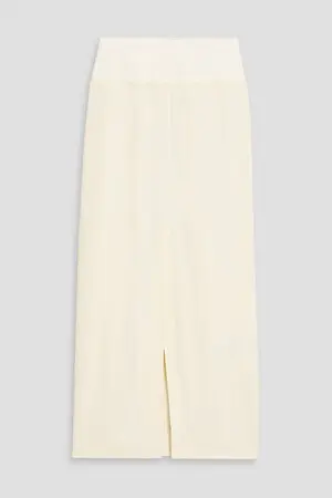 Victoria Beckham Crepe De Chine Maxi Skirt - Ivory