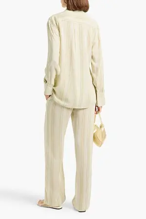 Victoria Beckham Striped Woven Blouse