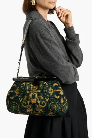 Dries Van Noten Jacquard Tote
