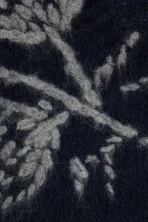 Dries Van Noten Intarsia Alpaca-blend Sweater - Navy