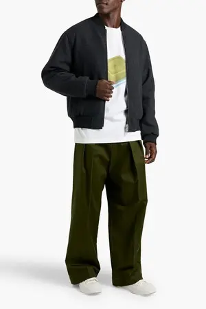 Dries Van Noten Twill Bomber Jacket