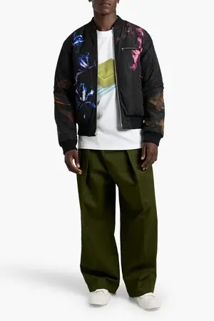 Dries Van Noten Twill Bomber Jacket