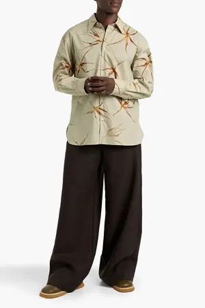 Dries Van Noten Floralprint Cottonpoplin Shirt