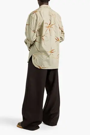 Dries Van Noten Floralprint Cottonpoplin Shirt