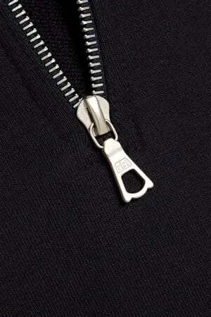 Dries Van Noten Twotone Cottonjersey Halfzip Hoodie