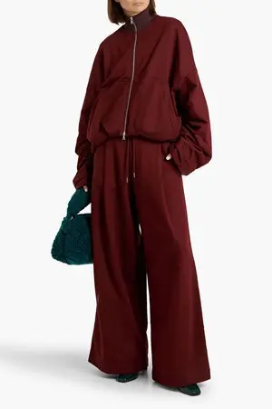 Dries Van Noten Pleated French Cottonterry Track Pants