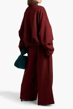 Dries Van Noten Pleated French Cottonterry Track Pants
