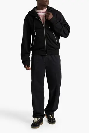 Dries Van Noten Cottonjersey Zipup Hoodie