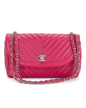 FWRD RENEW Chanel Calfskin Round Flap Bag