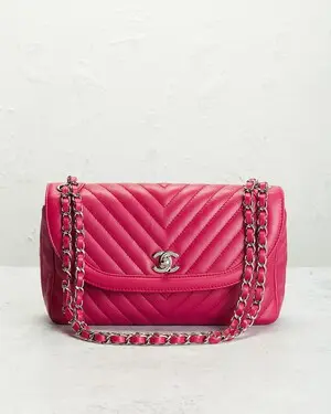 FWRD RENEW Chanel Calfskin Round Flap Bag