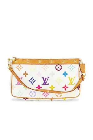 LOUIS VUITTON Monogram Pochette Accessoires Shoulder Bag In White - Multicolor