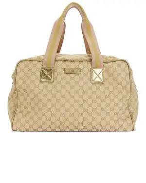 FWRD RENEW Gucci Web Duffle Bag