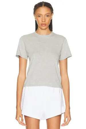 TWP Classic Slub Jersey T-shirt - Light Heather Grey